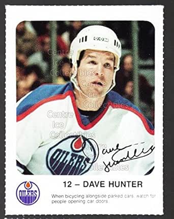 Amazon.com: (CI) Dave Hunter Hockey Card 1986-87 Edmonton Oilers Red ...