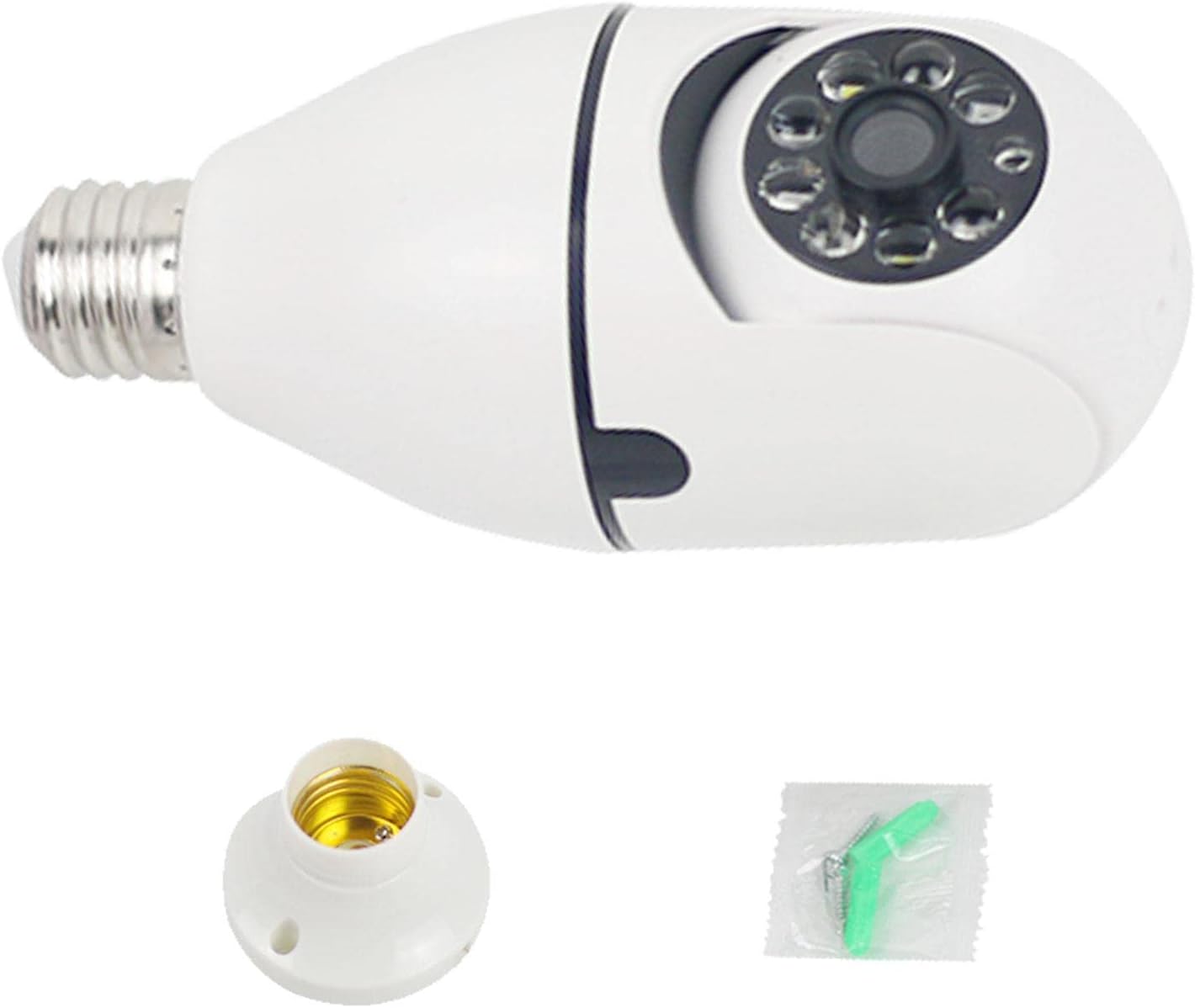 Teckey Caméra de sécurité sans Fil à Ampoule, 1080P Ampoule Caméra WiFi ...