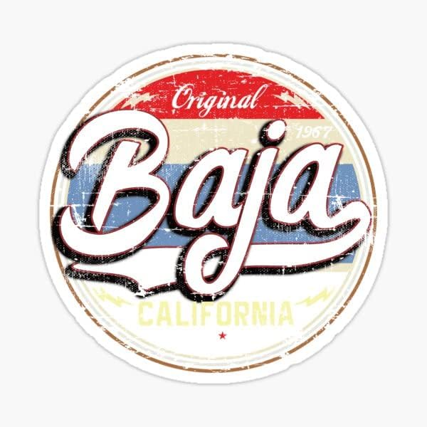 Amazon.com: Baja Blue Sticker Sticker Decal Bumper Sticker Waterproof 5 ...