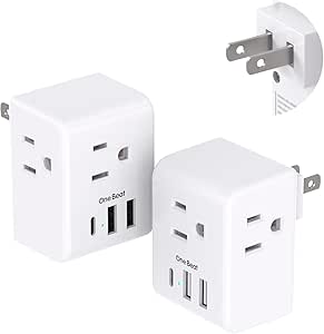 Amazon.com: 2 Pack US to Japan Plug Adapter, 2 Prong to 3 Prong Outlet Adapter with 3 AC Outlets ...