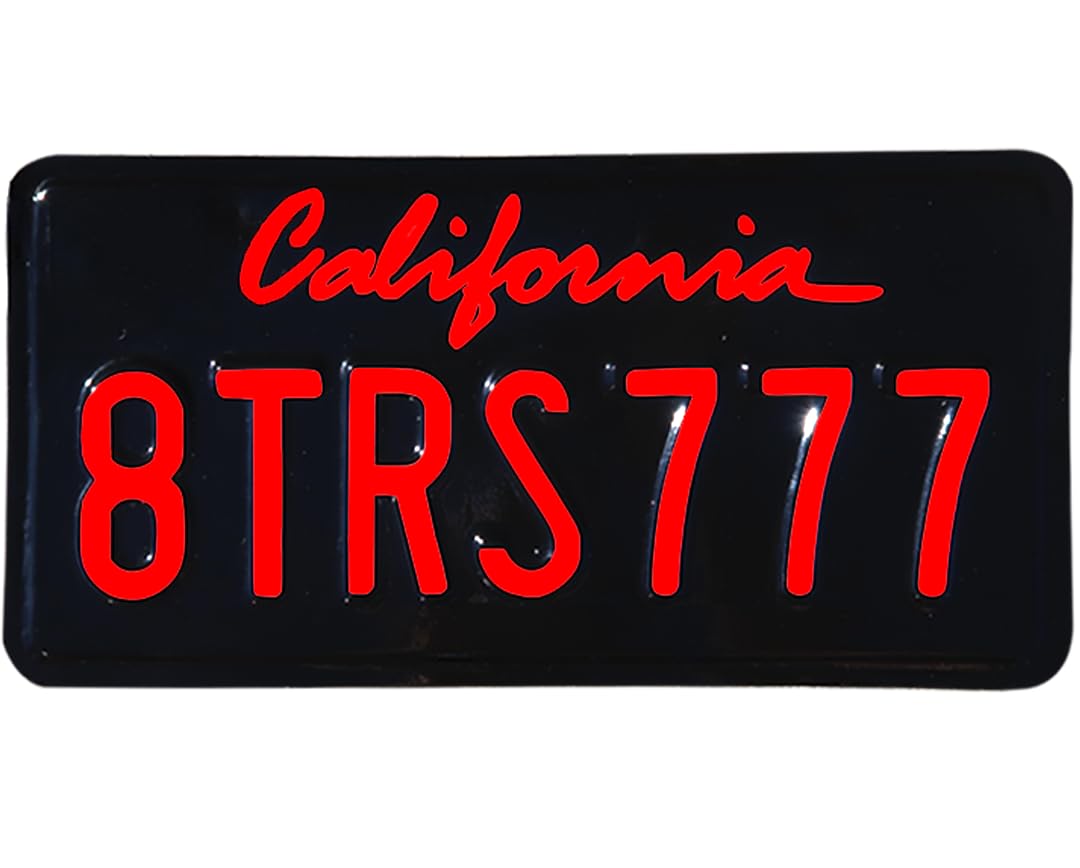 New Black California License Plates