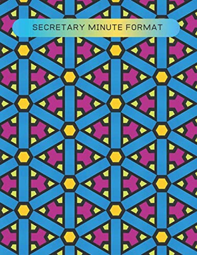 Secretary Minute Format: Notebook for Taking Minutes, Secretary Logbook ...