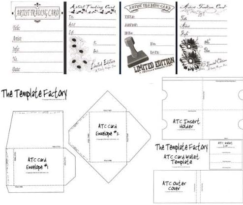 ATC Blank Card Backs & Wallets Templates : Amazon.co.uk: Home & Kitchen