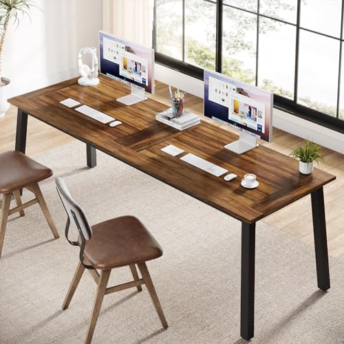 Amazon.com: Tribesigns Two Person Desk, 78.7Inch Extra Long Office ...