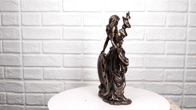 Watch All Mother Goddess Frigga Holding Spear And Shield Statue on ...