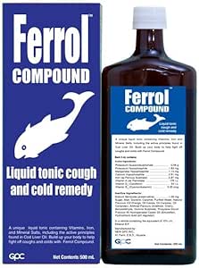 Amazon.com: Ferrol Compound Liquid Tonic Cough and Cold Remedy - 500ml ...