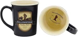 Amazon.com | Americaware - Yellowstone Souvenir Ceramic Coffee Mug ...