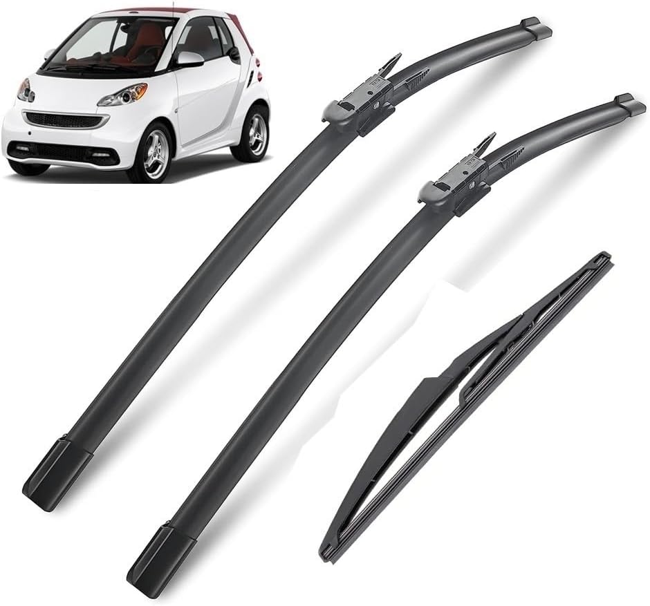Amazon.com: Wiper Front & Rear Wiper Blades Set Compatible with Smart ...