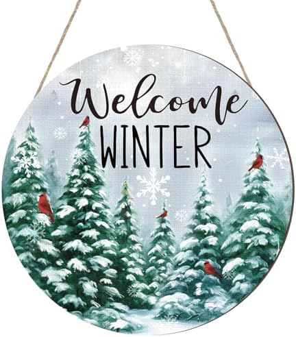 Amazon.com: Deroro Hello Winter Cat Black Front Door Sign, Kitty Kitten ...