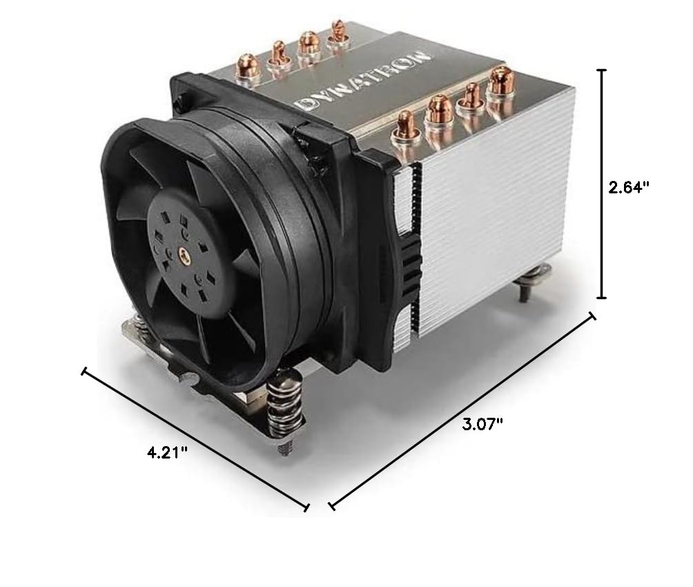 Dynatron AMD AM4 / AM5 2U Enfriador de CPU activo A47 – Guatemala