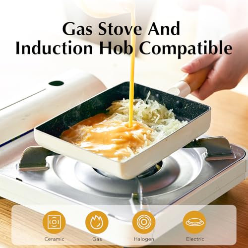 Snapklik.com : ROCKURWOK Nonstick Tamagoyaki Pan, Japanese Omelette Pan ...