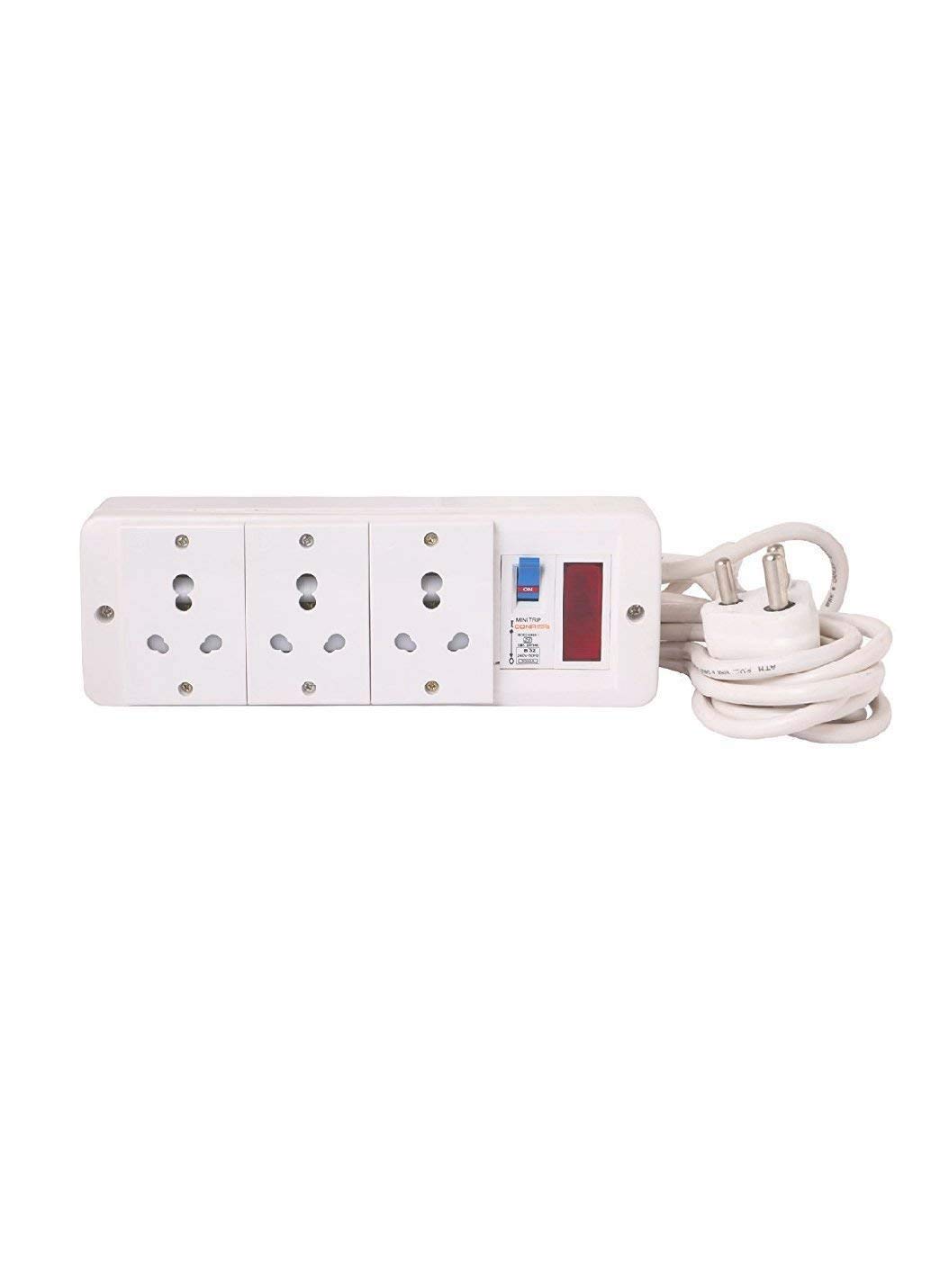 Mr. BAHUL Power Strip Extension Multi Outlet Board Fitted with 3 Anchor ...