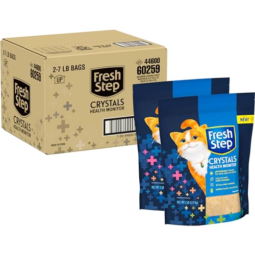 Fresh Step Health Monitoring Crystal Cat Litter, Non-Clumping, Color ...