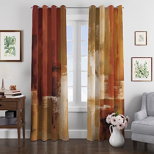 Asuexpect Burnt Orange Curtains [Rust decorative]