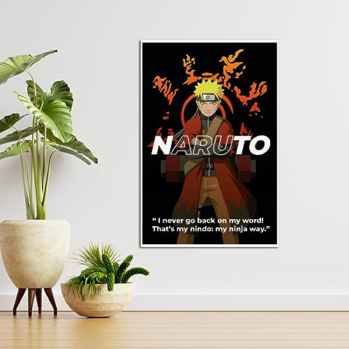 TenorArts Naruto Uzumaki Poster Anime Quotes Wall Posters with Thick ...
