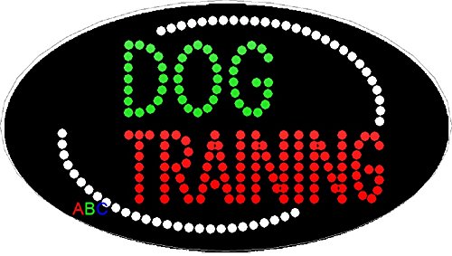 15"x27" Animated Dog Training LED Sign w/Flashing Controller: Amazon ...