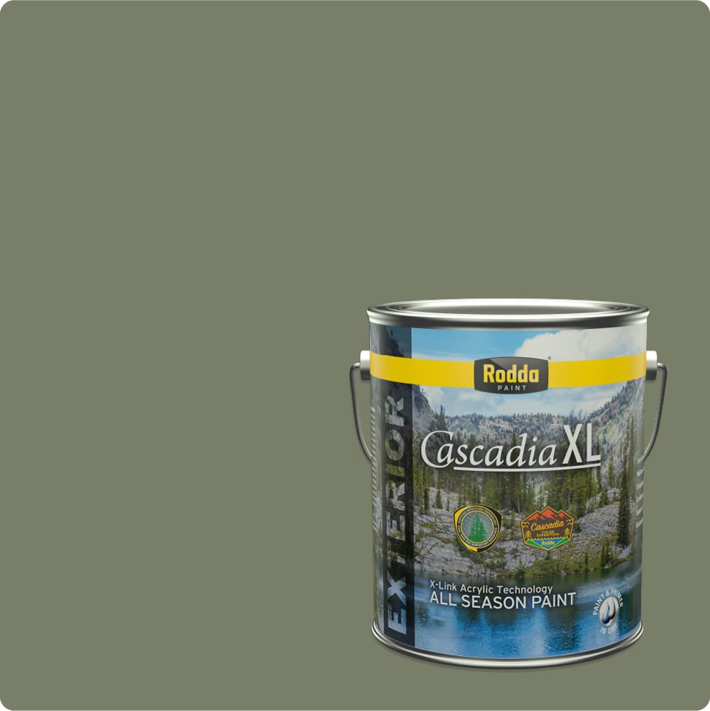 Amazon.com: Rodda Paint CASCADIA XL Exterior Satin All Seasons Paint ...