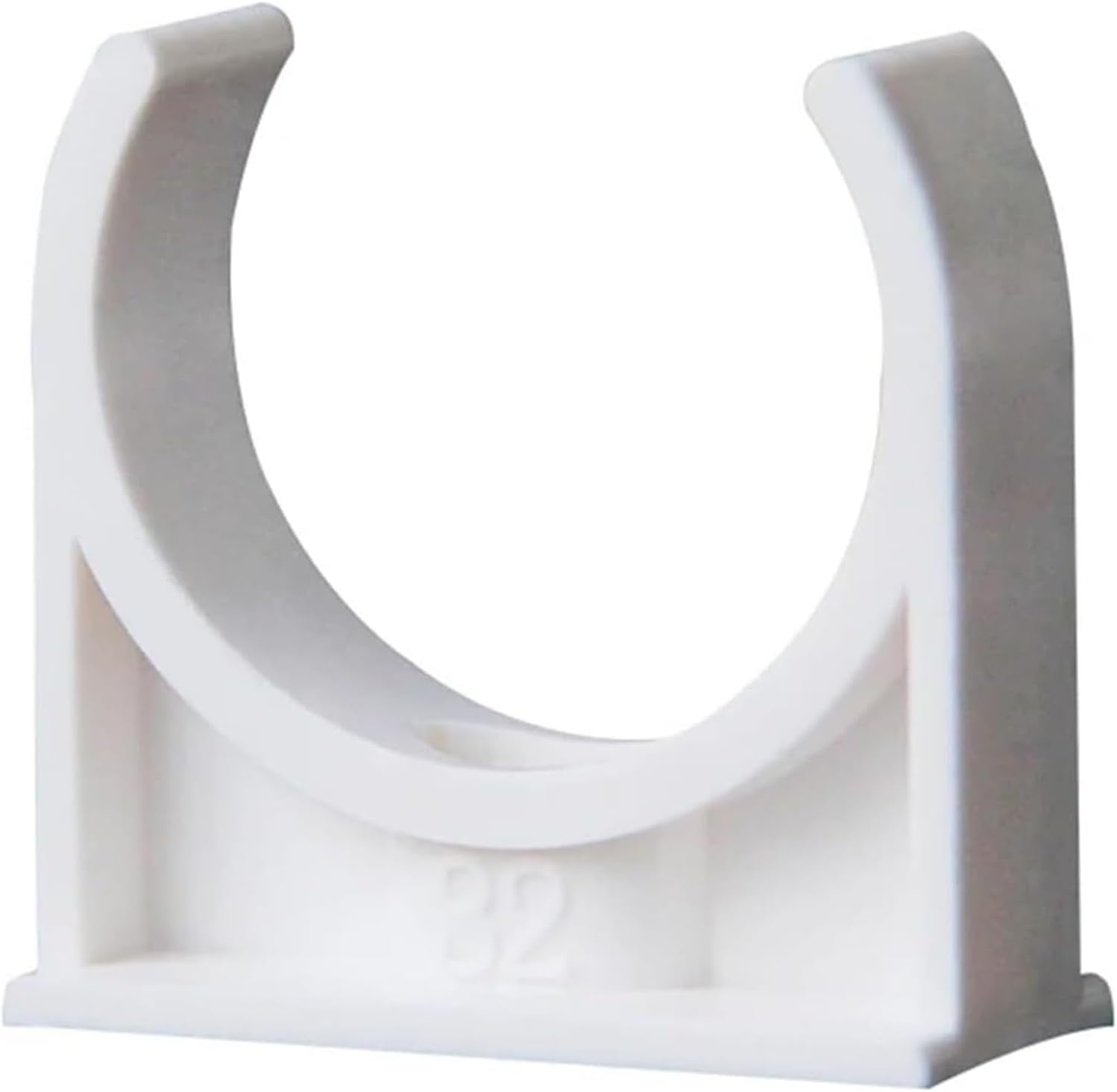 PVC Pipe Clamp Steady Fixed U-Type Water Clip Strap 20mm 25mm 32mm 40mm 50mm(White,40MM-2 PCS ...