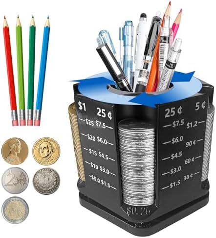 Amazon.com : Coin Counters & Coin Sorters, 360° Rotatable Coin Sorter ...