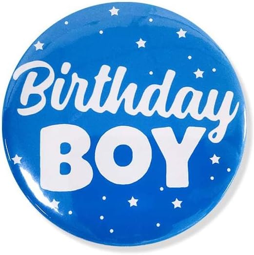 Amazon.com: Birthday Boy Blue Fabric Award Badge - 7" (1 Pc) - Perfect ...