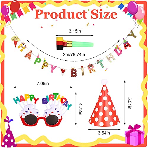 Snapklik.com : 25 Pieces Birthday Party Cone Hats, 10 Party Noise ...