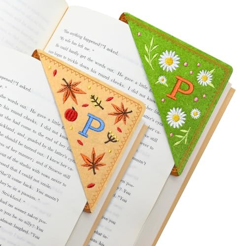Amazon.com: 2 PCS Personalized Letter Bookmarks, Cute & Fun Book ...