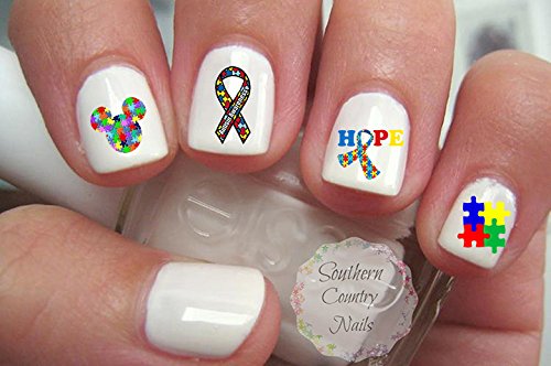 Amazon.com: Autism Awareness Nail Art Decals : Beauty & Personal Care