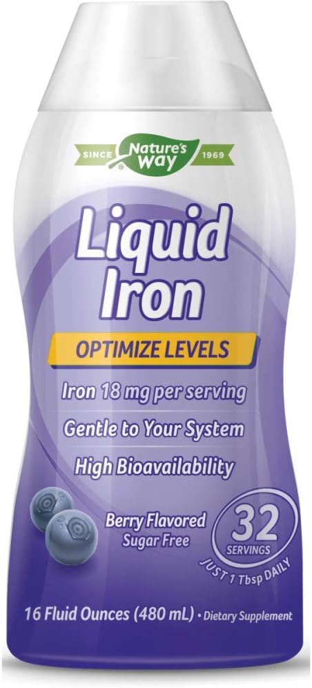 Amazon.com: Liquid Iron - Natural Berry Flavor 16 fl Ounce Liquid ...