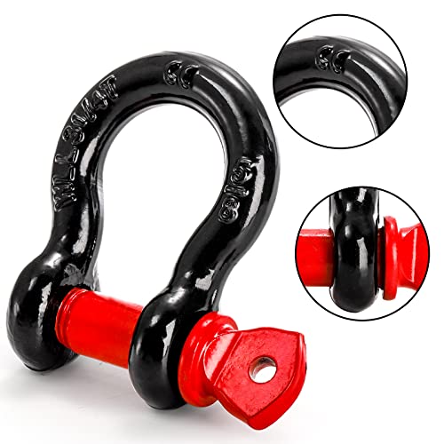 Snapklik.com : Bekith 4 Pack 5/8 D Ring Shackle 3.25 Ton (7165 Lbs ...