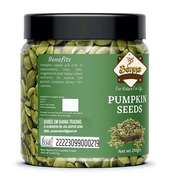 OM BANNA Premium Pumpkin Seeds (500gm) : Amazon.in: Grocery & Gourmet Foods