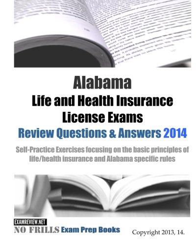 Buy Alabama Life and Health Insurance License Exams Review Questions ...