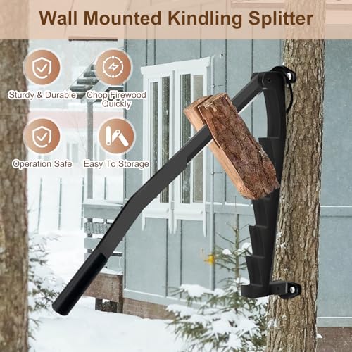 Wall Mounted Wood Splitter, Wall Mounted Firewood Splitter Kingling ...