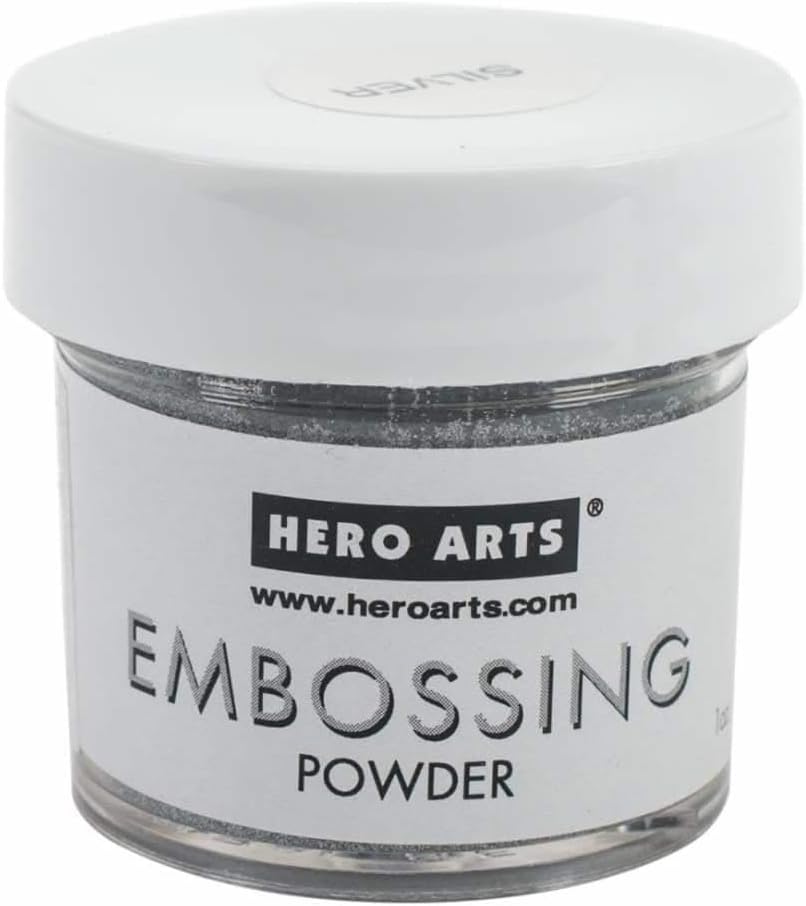 Amazon.com: Hero Arts PW124 Embossing Powder, Silver Sparkle
