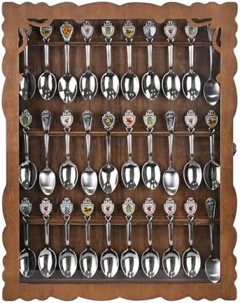 Amazon.com: 36 Souvenir Tea Spoon Display Case Rack Wall Mountable ...