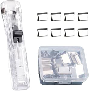 LICHENGTAI Stapler, Mini Push Stapler Set with 50 Pieces Reusable ...