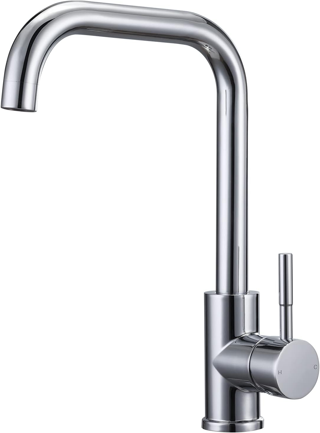 Kitchen Sink Mixer Tap Monobloc Single Lever Kitchen Tap 1 Hole with ...