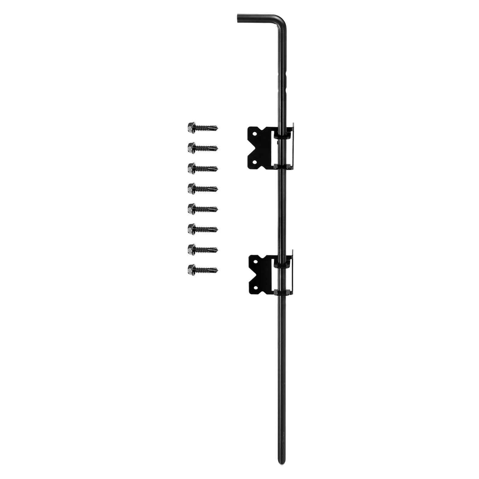 uxcell 36" Cane Bolt Gate Drop Rod for Wood Fence, Iron Gate Hardware ...