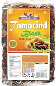 Amazon.com : Rani Tamarind Block (Imli Slab) 17.5oz (1.1lbs) 500g ~ All ...