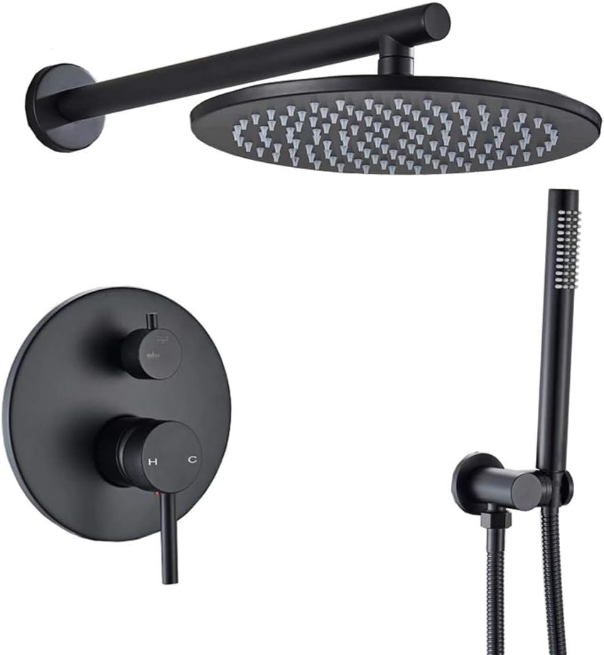 Wall lights Hand ShowerRain Shower System, 2 Functions Bathroom Shower ...