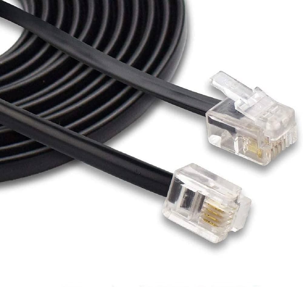 Hola ! RJ11 Telephone Line Wire Patch Cable Compatible for Landline ...