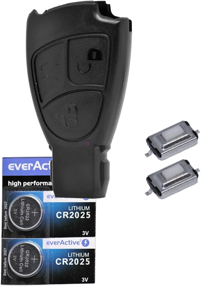 Smartkey - Telecomando a 3 tasti, 2 microastri, 2 batterie CR2025, per ...