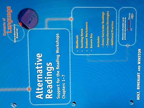 Elements of Language, Grade 6 Alternative Readings Book Introductory ...
