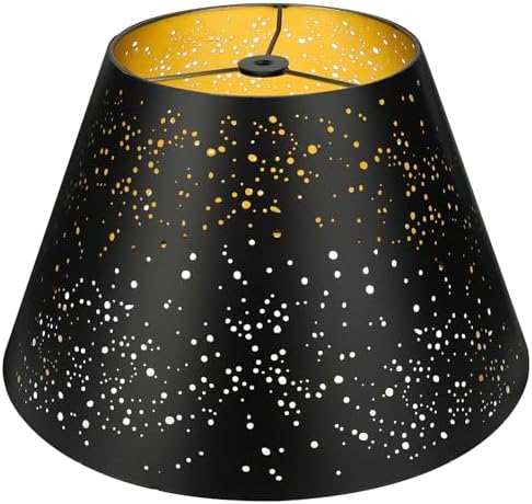 BESTOYARD Star Lamp Shade 13 x 10 Inch Drum Lampshade Star Drum Lamp ...