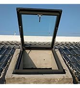 Skylight Roof Window, Sloped Flat Roof Lighting Well Window for Indoor ...