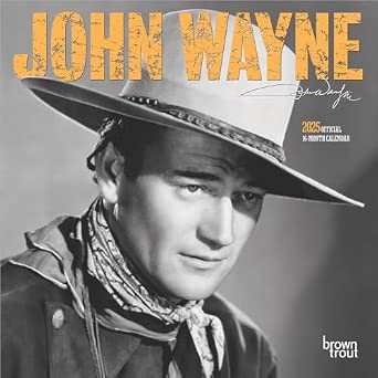Amazon.com: John Wayne OFFICIAL | 2025 7 x 14 Inch Monthly Mini Wall ...