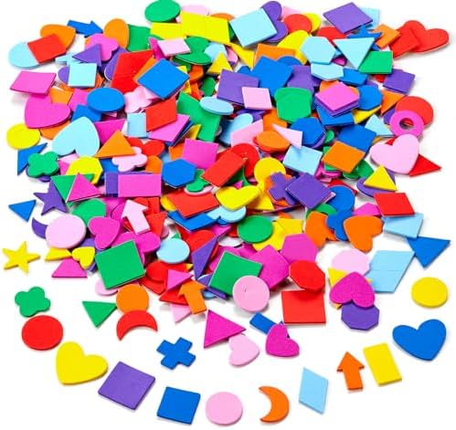 Amazon.com: IFKEGON Assorted Foam Shapes Stickers,1050 Pieces Bulk Self ...