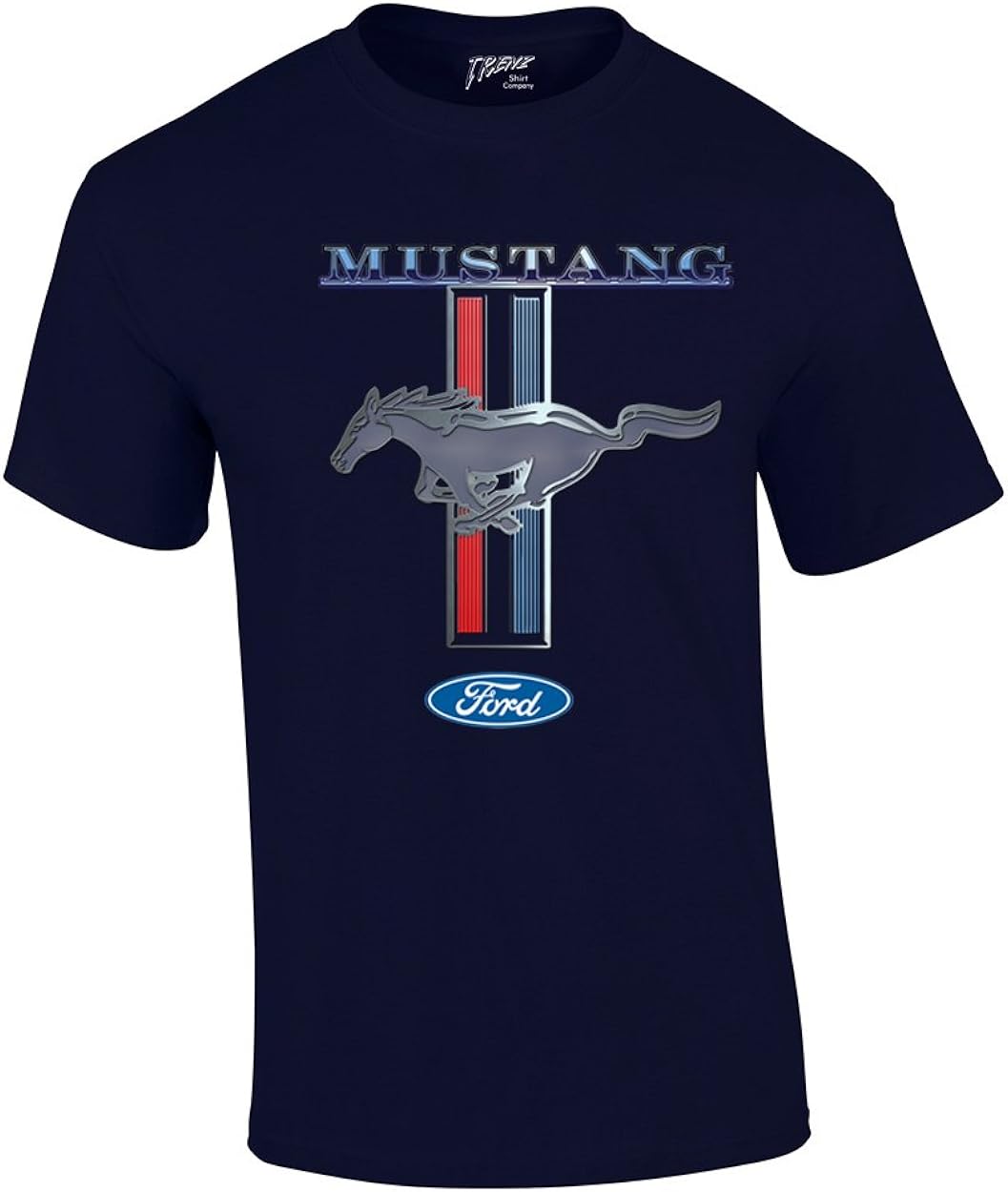 Ford Mustang T-Shirt Ford Mustang Pony & Stripes : Amazon.ca: Clothing ...