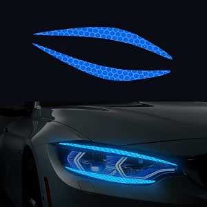 Amazon.com - Nouiroy 4 Pcs Reflective Eyeliner Car Decals-2 Pair Super ...