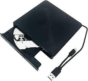 Amazon.com: LpartsXpert CD/DVD External Drive USB 3.0 & USB-C Portable ...