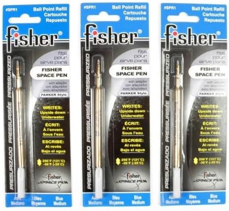 Fisher Space Pen 3 Pack Black SPR4 Refills for Bullet : Amazon.co.uk ...